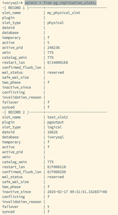 IvorySQL v4 逻辑复制槽同步功能解析：高可用场景下的数据连续性保障## 功能简介 IvorySQL v4 基于 - 掘金